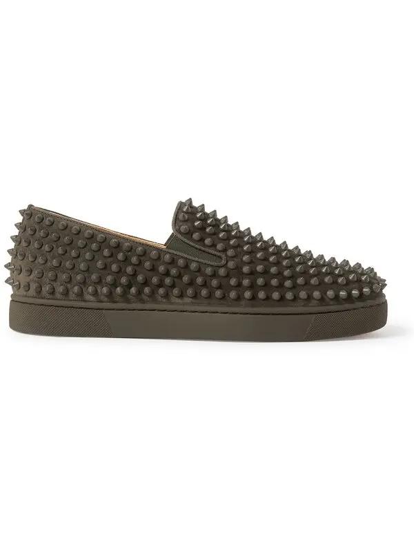 Christian Louboutin Roller Boat Shoes Christian Louboutin Spike Roller Boat Sneaker Black Men main image 4