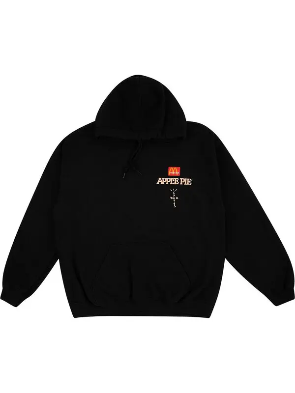 Travis Scott X Cdonald'S Apple Pie Hoodie - Black | Editorialist