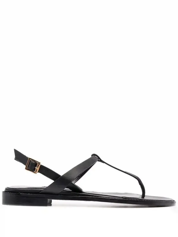 Manolo Blahnik Hata Slingback Sandals - Black