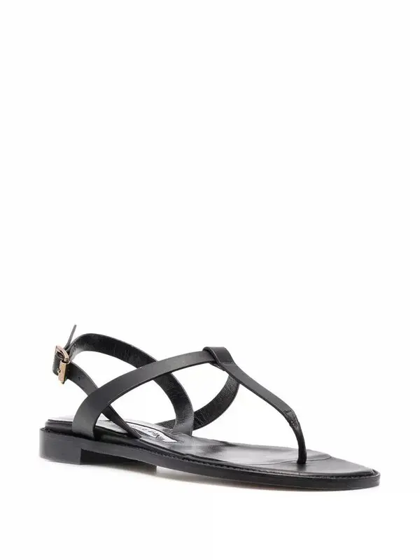 Manolo Blahnik Hata Slingback Sandals - Black