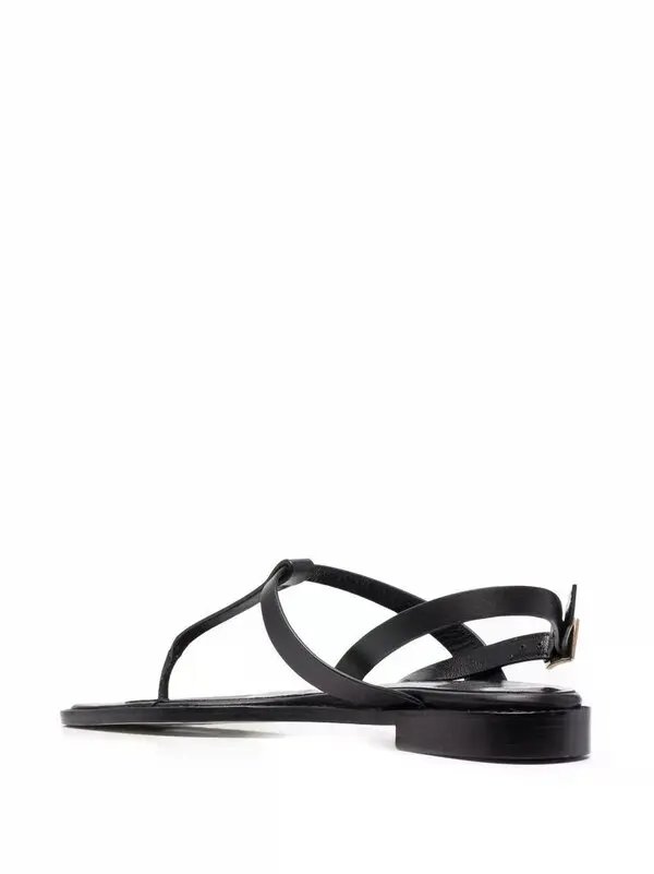 Manolo Blahnik Hata Slingback Sandals - Black