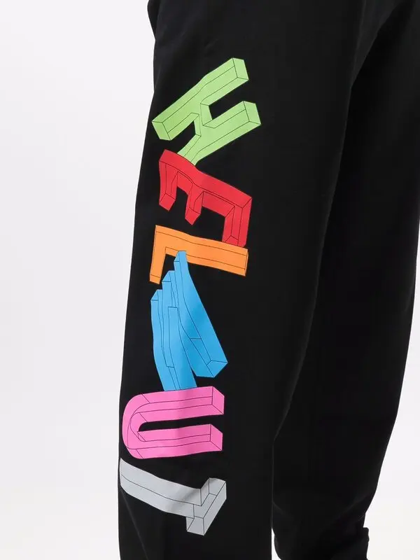 Helmut Lang 3d Logo Track Pants - Black