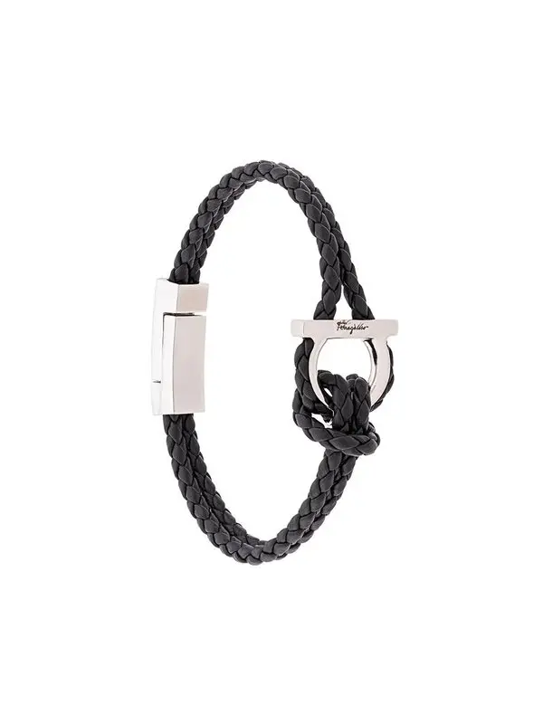 FERRAGAMO Gancini Bracelet - Black