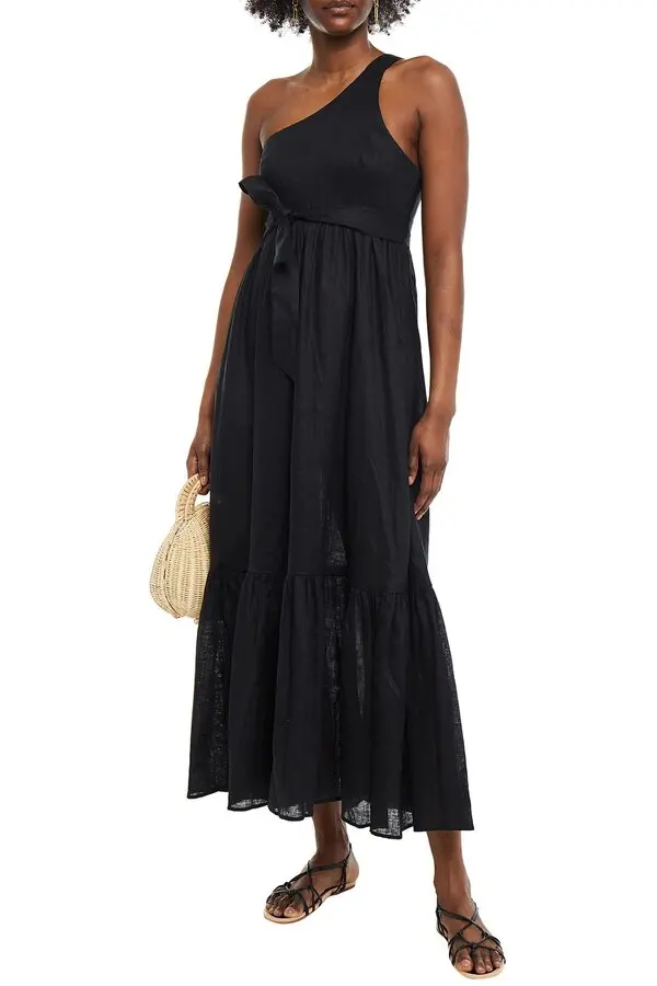 green emerald velvet dress Zimmermann Dancer Empire Waist Dress in Abstract Blush
