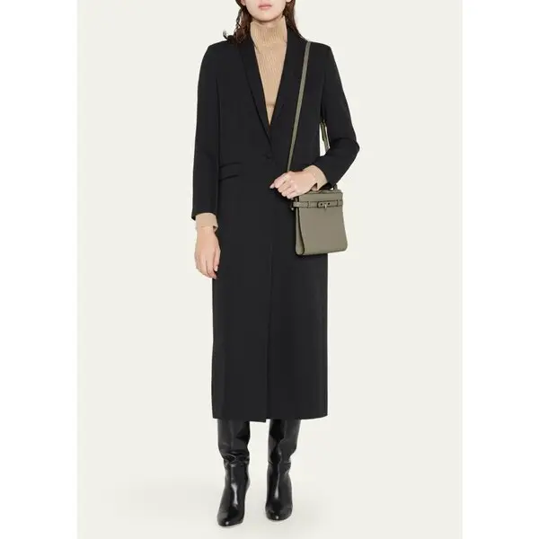 VALEXTRA B-tracollina Leather Shoulder Bag