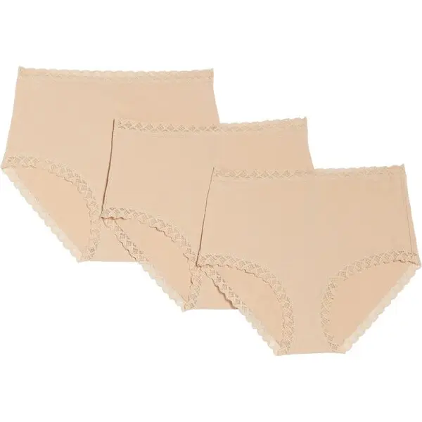 Natori 3-pack Cotton Full Briefs - Caf
