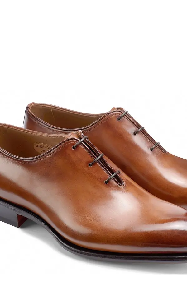 Santoni Plain Toe Derby