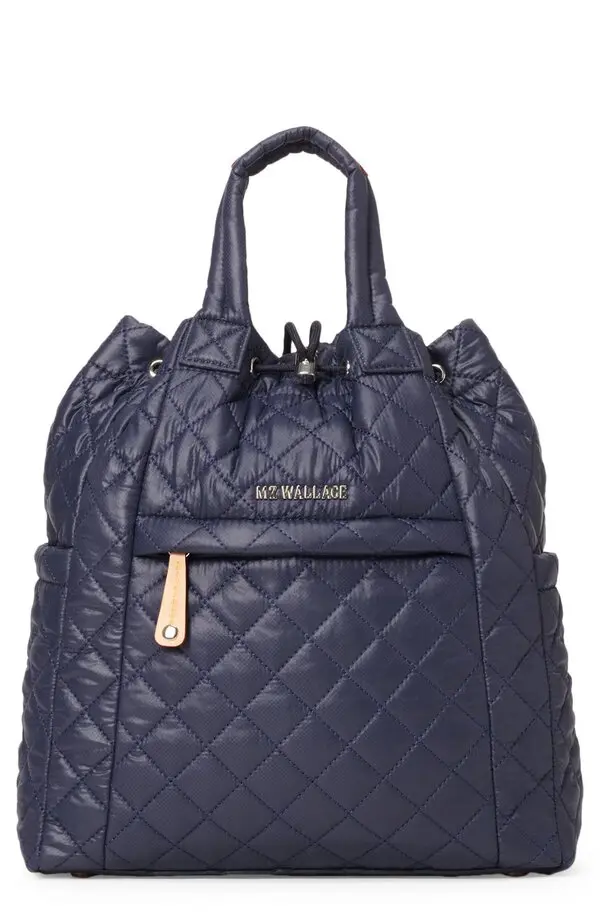 Mz Wallace Small Metro Water Resistant Convertible Backpackblue