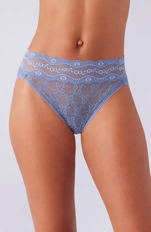 Wacoal Lace Kiss High Cut Panties - Country Blue