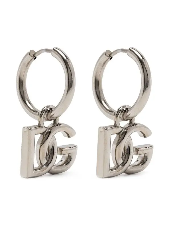 Dolce & Gabbana Dg Logo Hoop Earrings