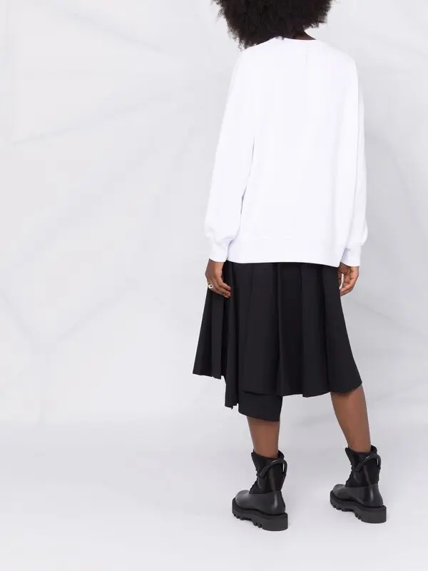 Alexander McQueen Logo-print Cotton Sweatshirt - White