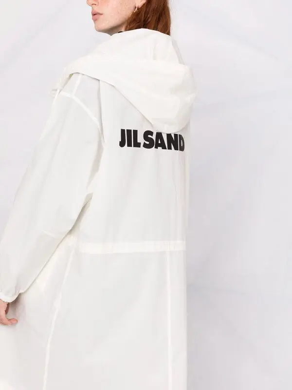 JIL SANDER Logo-print Hooded Raincoat