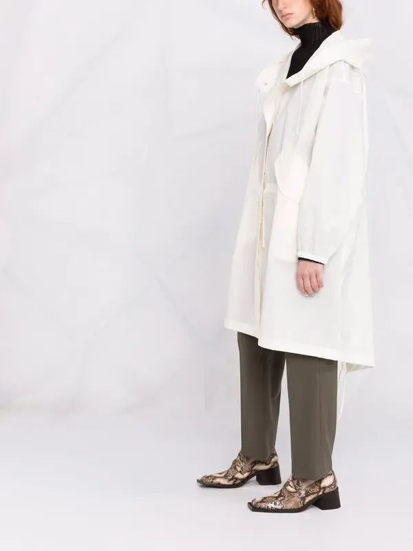 JIL SANDER Logo-print Hooded Raincoat
