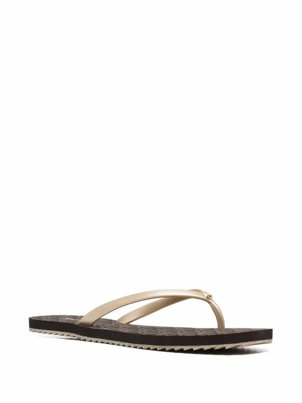 Michael Kors Monogram Flip Flops