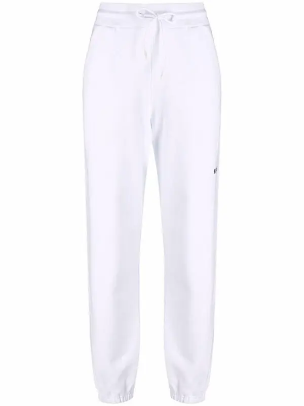 MSGM Logo-print Cotton Joggers - White