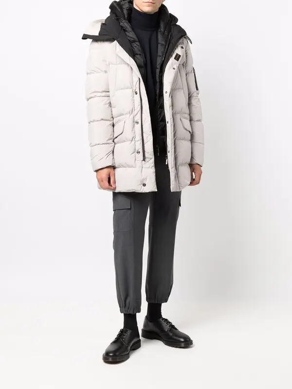 MOORER Padded Zip-up Coat
