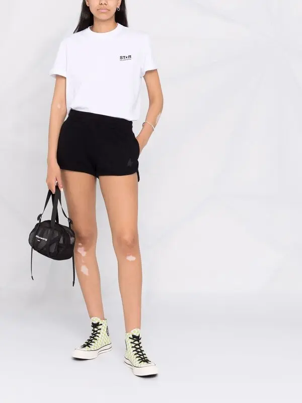 GOLDEN GOOSE Elasticated Short-shorts - Black