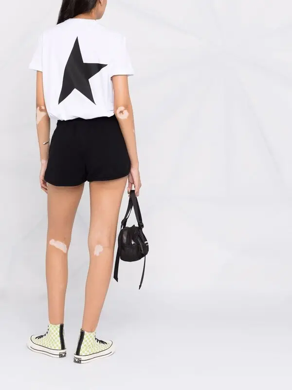 GOLDEN GOOSE Elasticated Short-shorts - Black