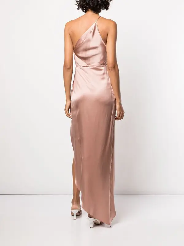 Michelle Mason Twist-knot Silk Gown - Pink