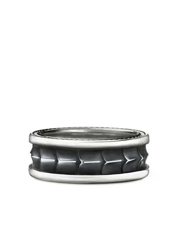 David Yurman Sterling Armory Band Ring - Silver