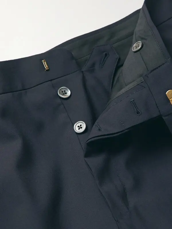 Thom Browne Slim-fit Tapered Striped Wool Suit Trousers - Blue