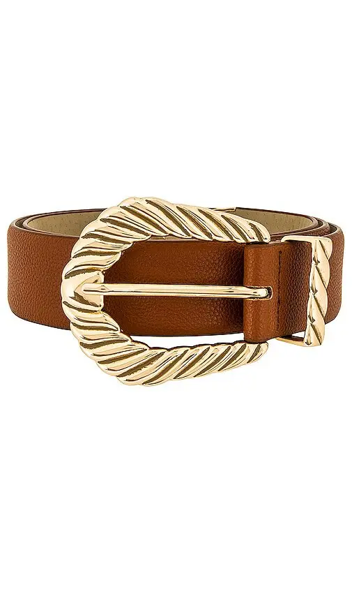 PETIT MOMENTS Modern Rodeo Leather Waist Belt - Cognac