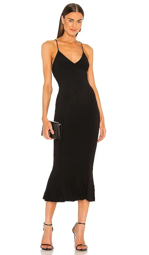 Norma Kamali Slip Fishtail Dress