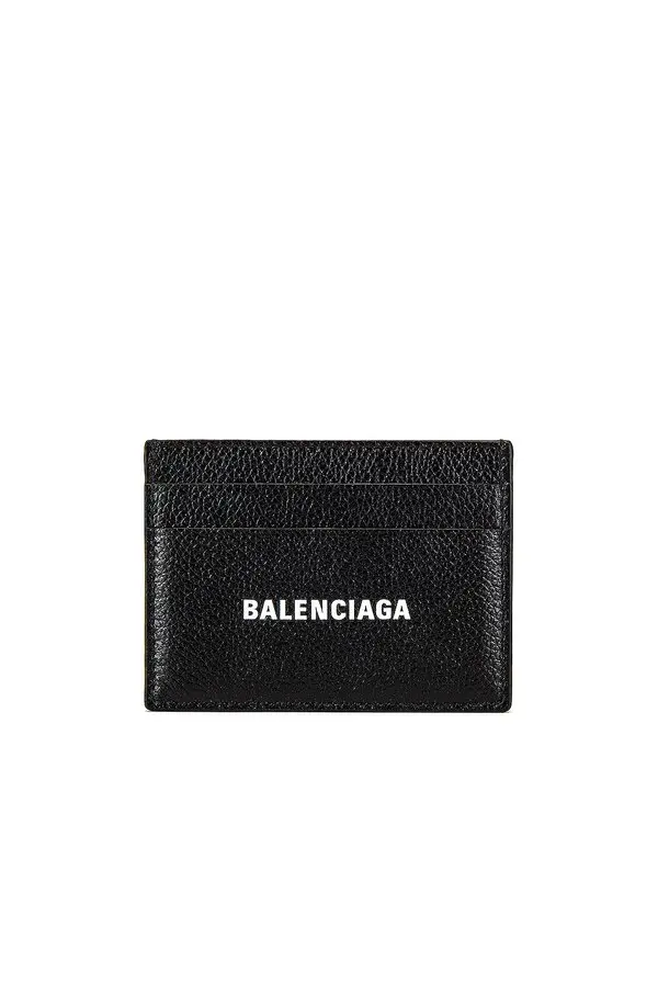 Balenciaga Cash Cardholder In Black - Black & White
