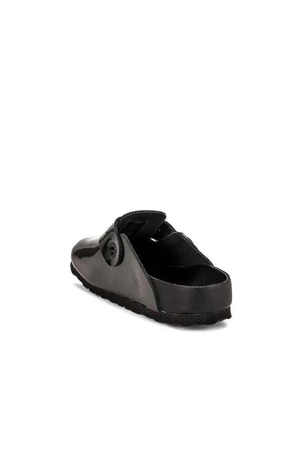 Rick Owens X Birkenstock Boston Iridescent Shoe In Black  display picture 1