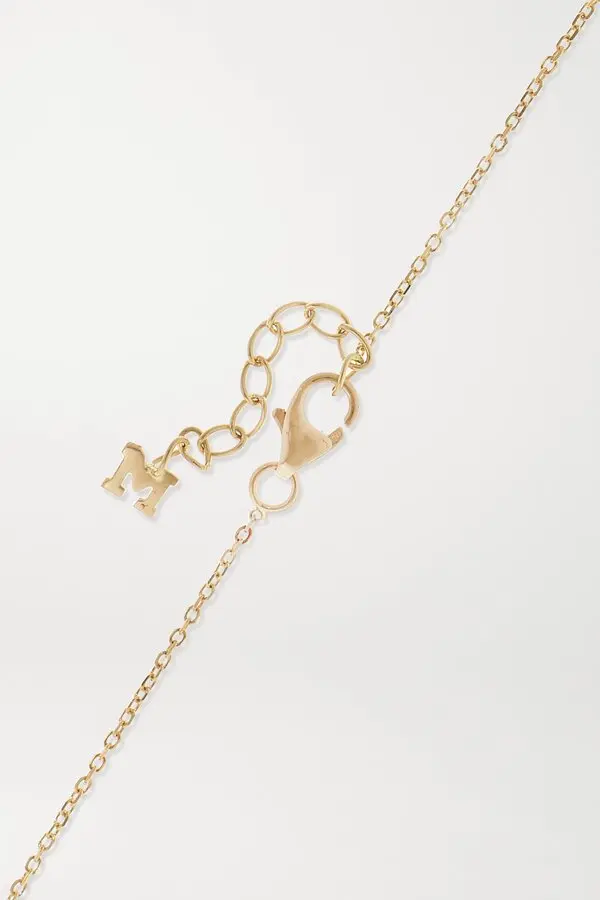 Mateo 14-karat Pearl And Diamond Bracelet