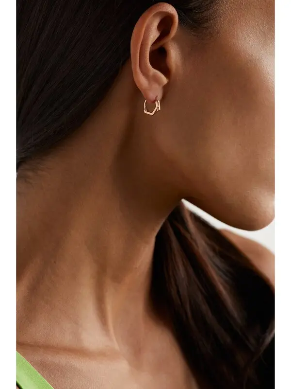 REPOSSI 18-karat Rose Single Hoop Earring