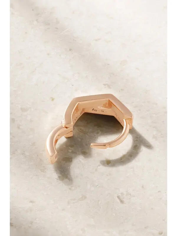 REPOSSI 18-karat Rose Single Hoop Earring