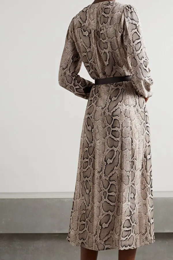 kate formal crepe midi dress Ivory Floral Embroidered High Neck Midi Dress main image 1