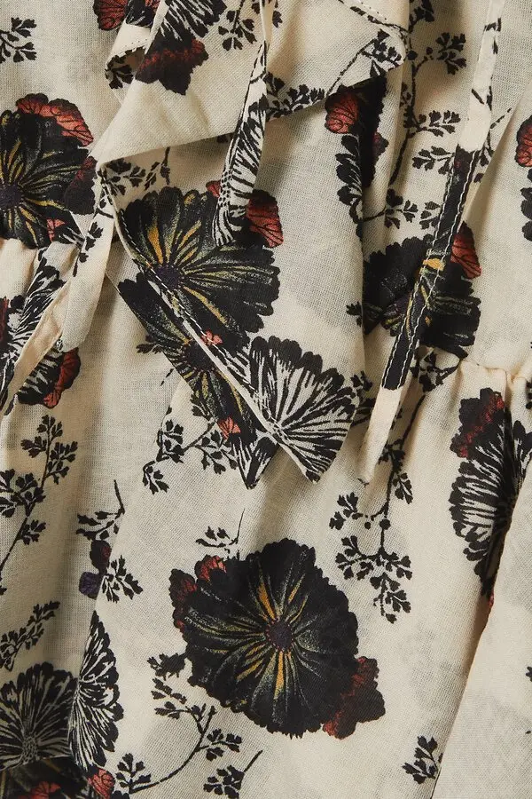 Ulla Johnson Nadya Ruffled Floral-print Cotton-blend Voile Blouse