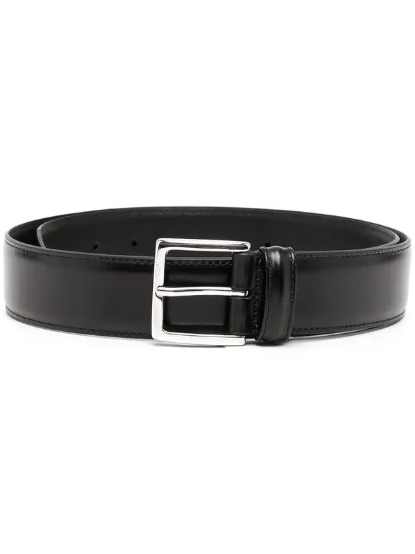 Anderson's Plain Formal Leather Belt - Black