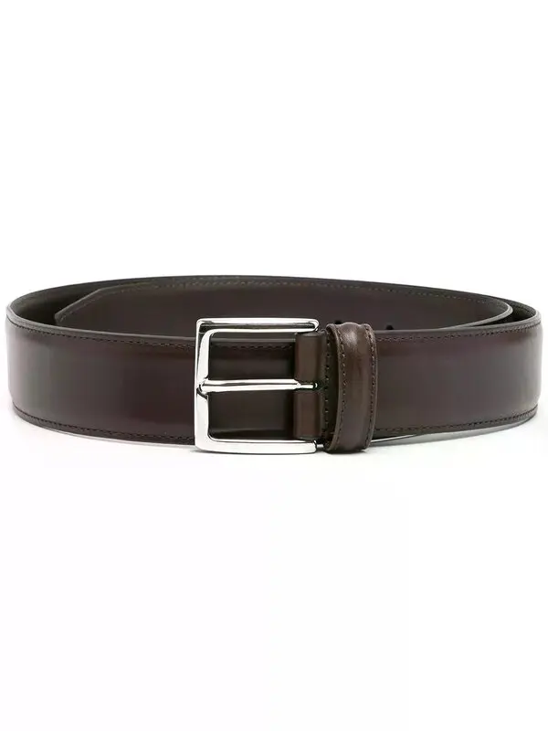 Anderson's Formal Plain Leather Belt - Brown