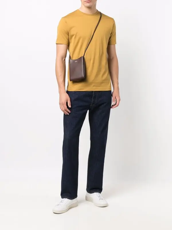 Sunspel Short-sleeved Cotton T-shirt - Gold