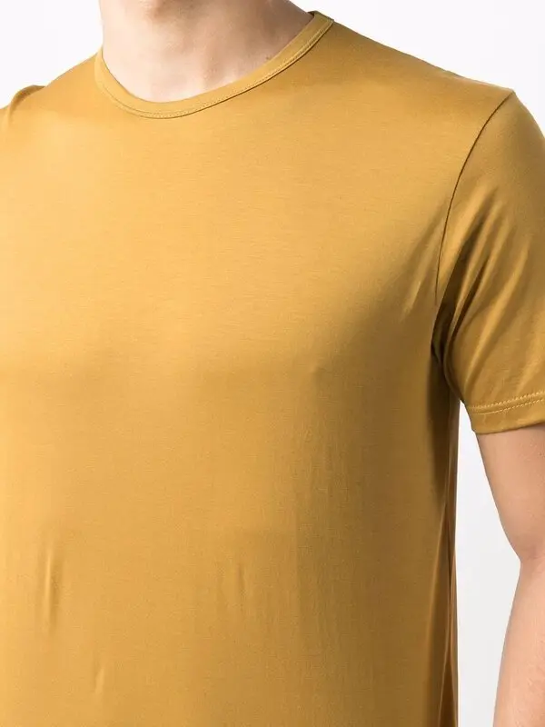 Sunspel Short-sleeved Cotton T-shirt - Gold