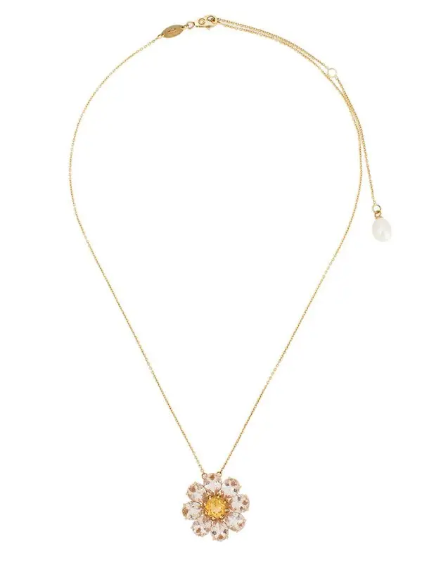 Dolce & Gabbana 18k Yellow And Red Spring Morganite Pendant - Gold
