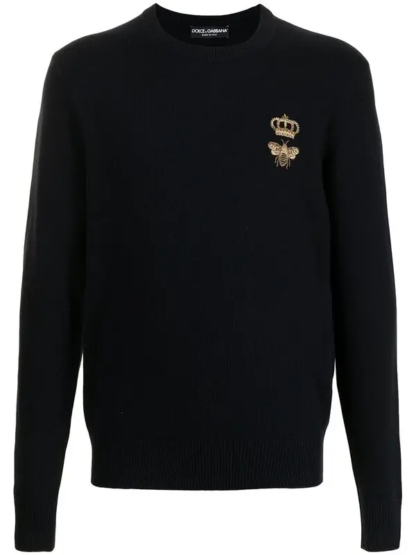 Dolce & Gabbana Logo-patch Jumper - Black