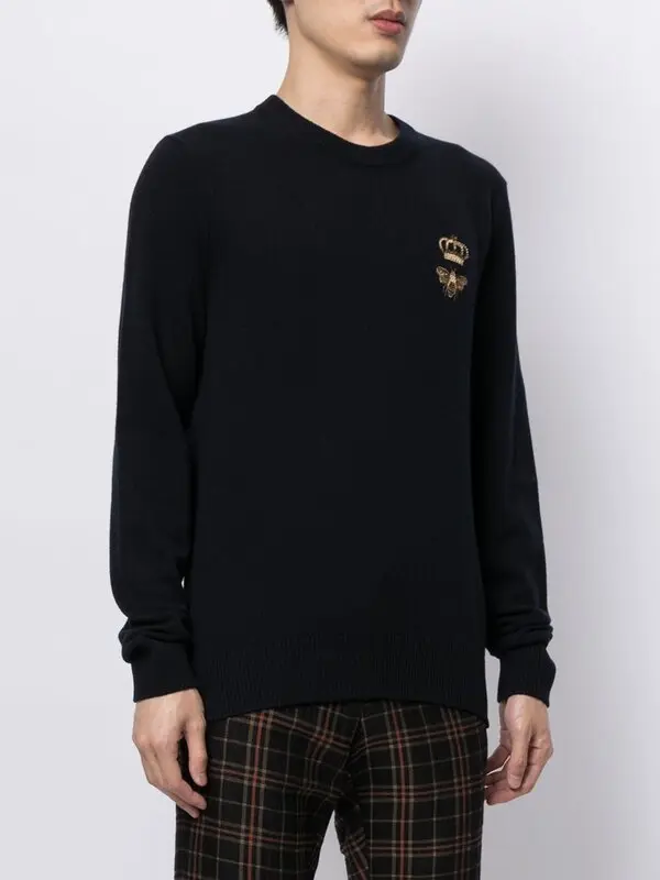 Dolce & Gabbana Logo-patch Jumper - Black