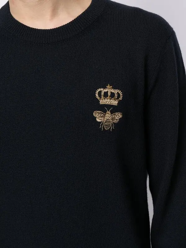 Dolce & Gabbana Logo-patch Jumper - Black