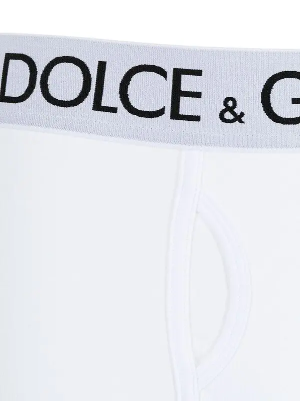 Dolce & Gabbana Logo-waistband Boxer Shorts - White