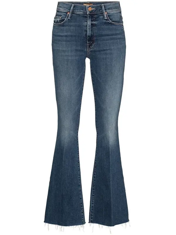 MOTHER The Weekender Flared Jeans - Blue