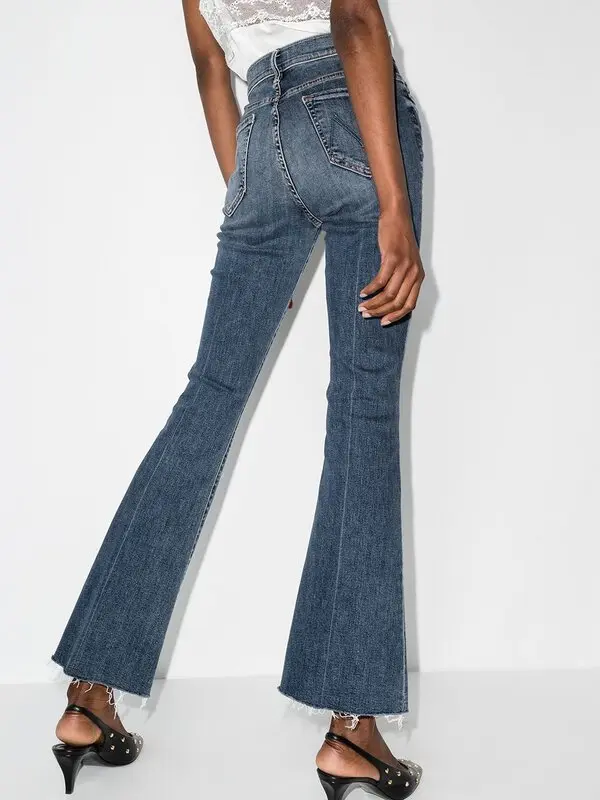 MOTHER The Weekender Flared Jeans - Blue