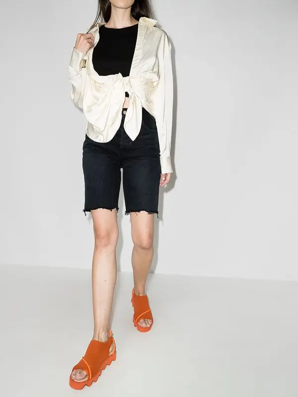 AGOLDE Knee-length Denim Shorts