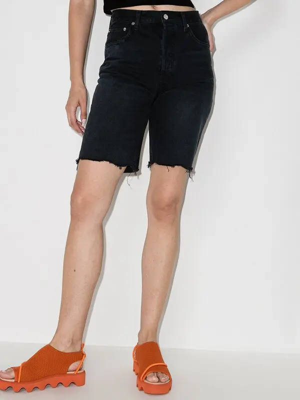 AGOLDE Knee-length Denim Shorts