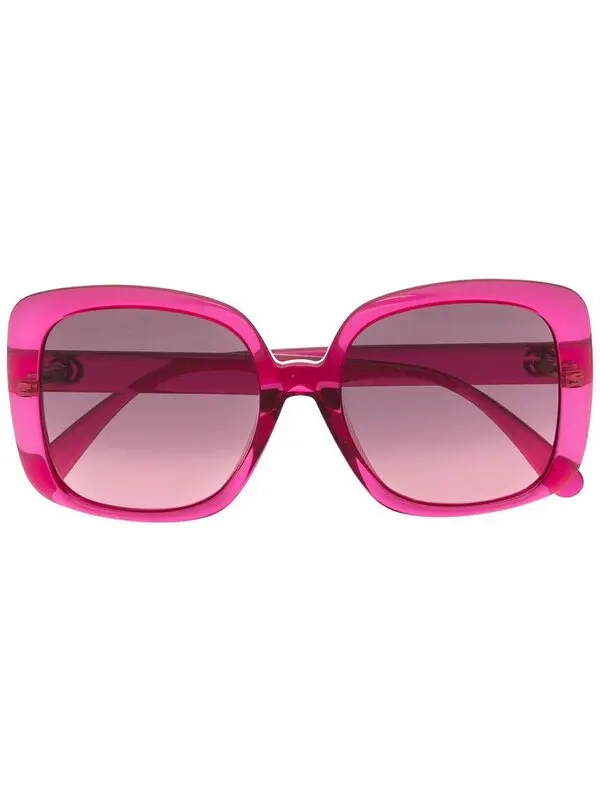 Gucci Oversized-Frame Sunglasses - Pink | Editorialist display picture 2