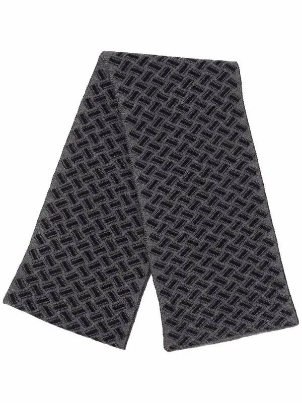 DRUMOHR Razor Blade Knitted Scarf - Grey