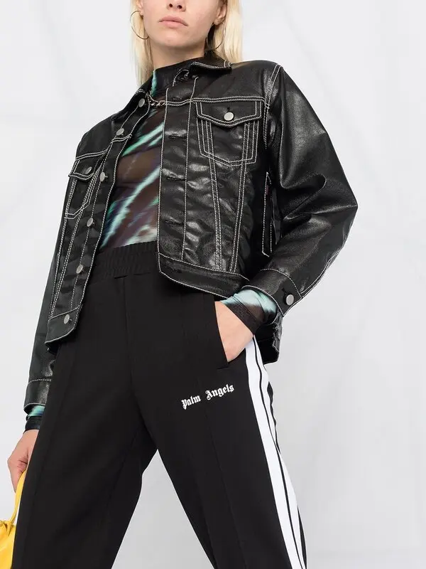 Palm Angels Logo-print Track Pants - Black